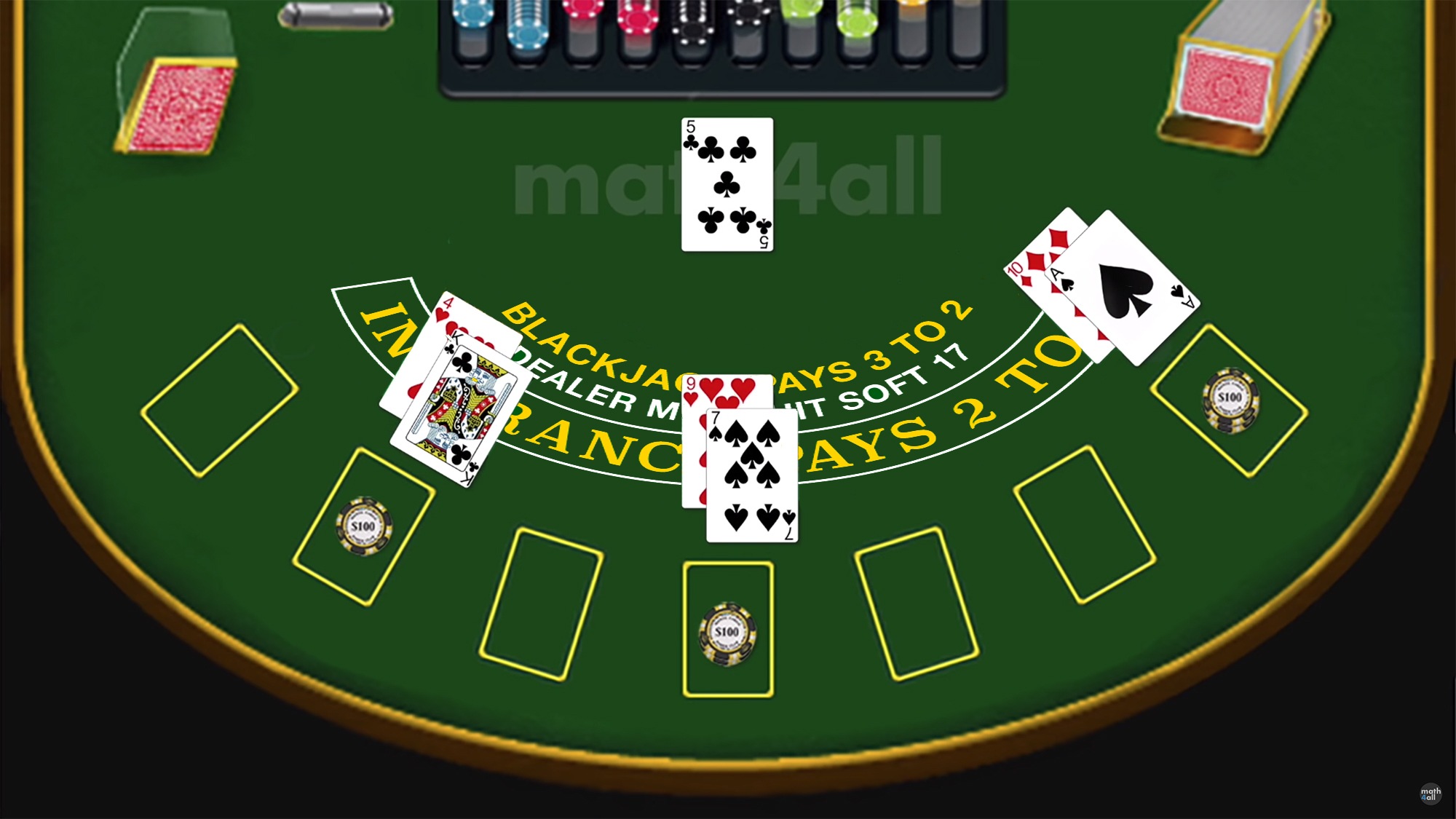 The Mathematics Of Blackjack Math4all The Mathematics Of Blackjack Math4all